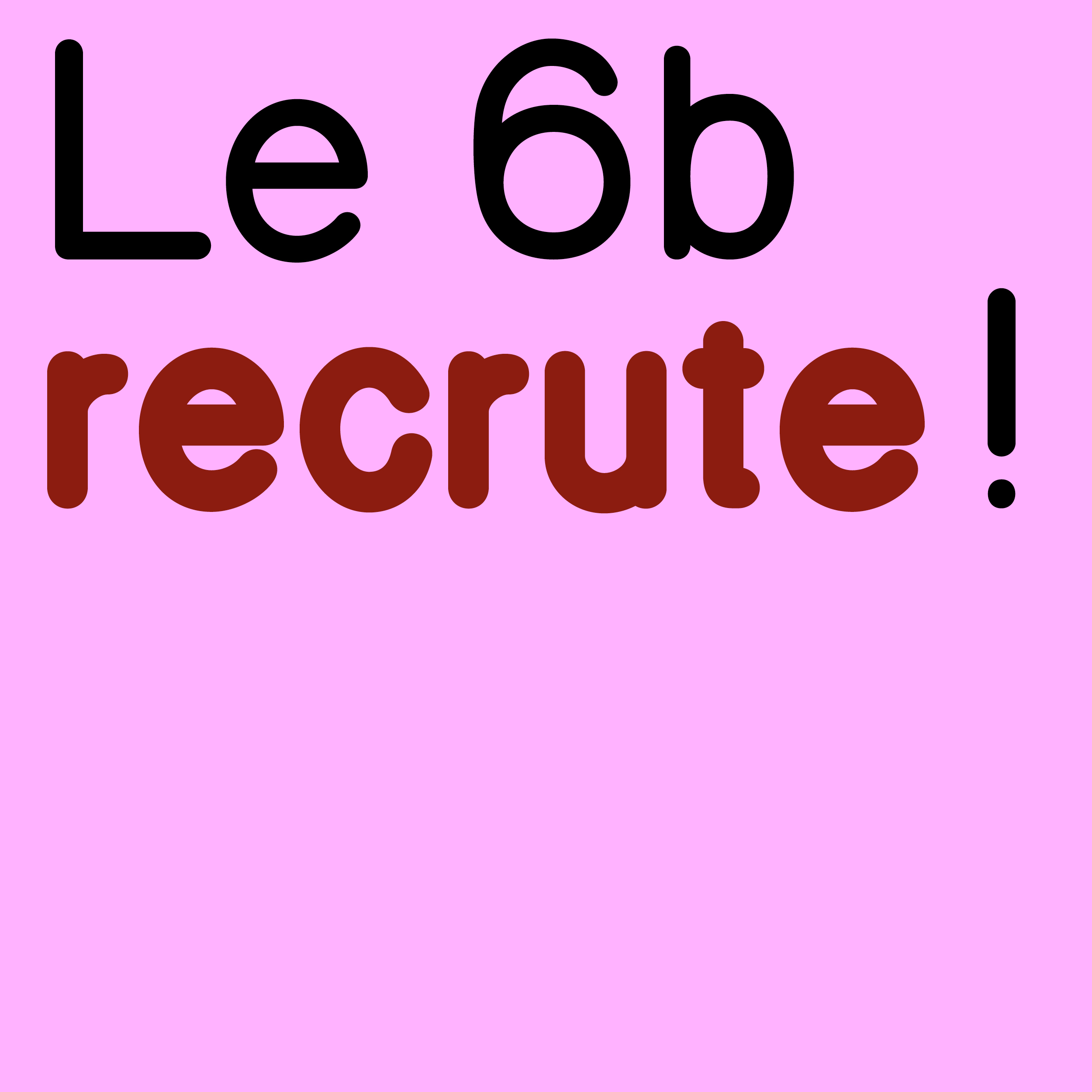Bienvenue | Le 6b